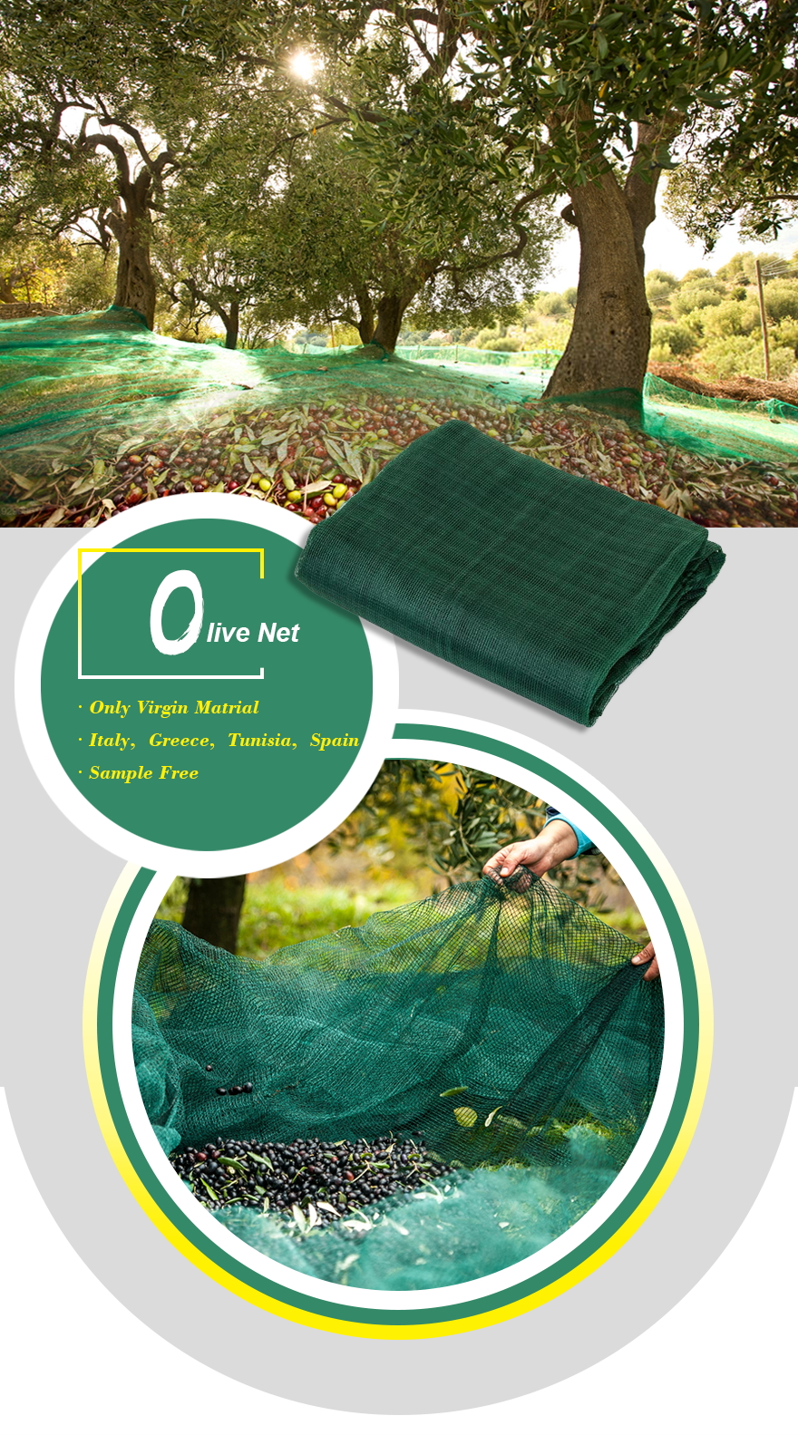 Wholesale 90GSM Olive Tree Collect Harvest Netting from China ...