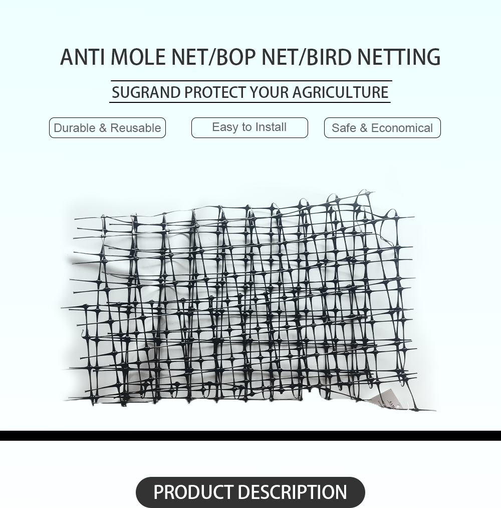70G/80G PP Extrude Garden Anti Mole Or Deer Contrrol Fence Mesh ...